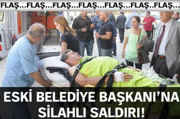 Kuşadası Davutlar'ın eski Belediye Başkanı Adem Tuna'ya silahlı saldırı