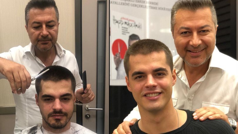 Berk Atan ünlülerin berberi Şükrü Dudu'ya asker tıraşı oldu - Magazin ...