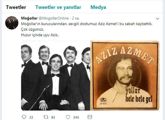 Moğollar'ın kurucularından Aziz Azmet hayatını kaybetti - Magazin haberleri