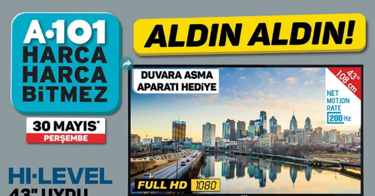 A101 30 Mayıs 2019 kataloğu! A101'de FULL HD LED TV sürprizi var! İşte ...