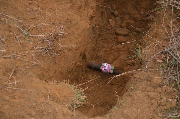 Bir gün arayla aynı bölgede ikinci patlamamış tank topu mermisi