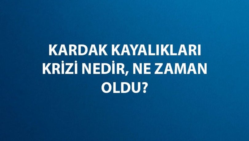 Kardak Kayalıkları Krizi Nedir, Ne Zaman ve Hangi Tarihte Oldu? Kardak ...