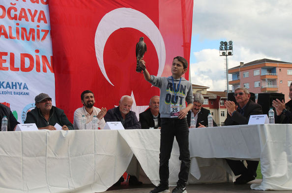 Rize'de atmaca ve şahin güzellik festivali düzenlendi