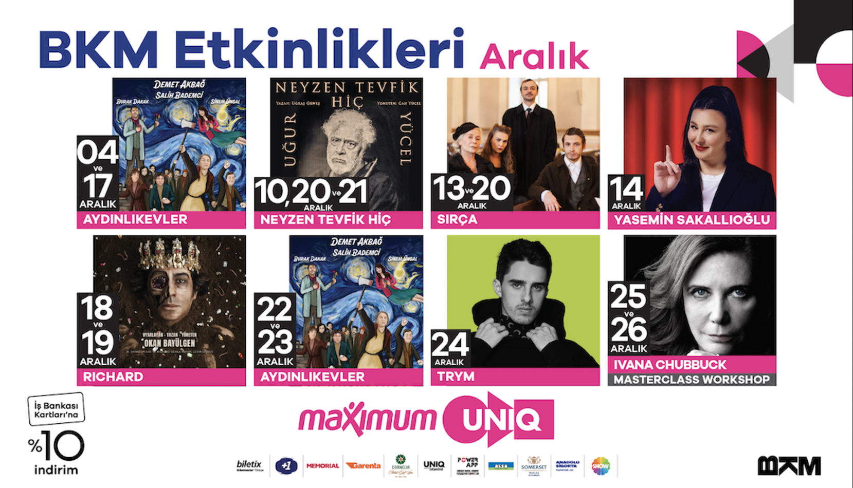 Maximum Uniq'in aralık programı belli oldu