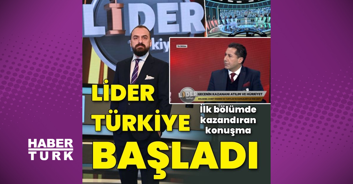 Türkiye’nin ilk siyasi yarışma programı 'Lider Türkiye' Habertürk TV'de başladı