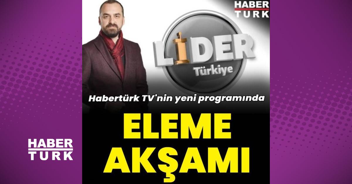 Lider Türkiye'de eleme akşamı