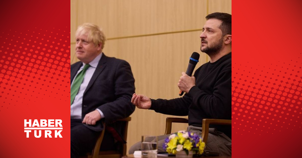 Eski İngiltere Başbakanı Johnson, Zelenskiy ile bir araya geldi