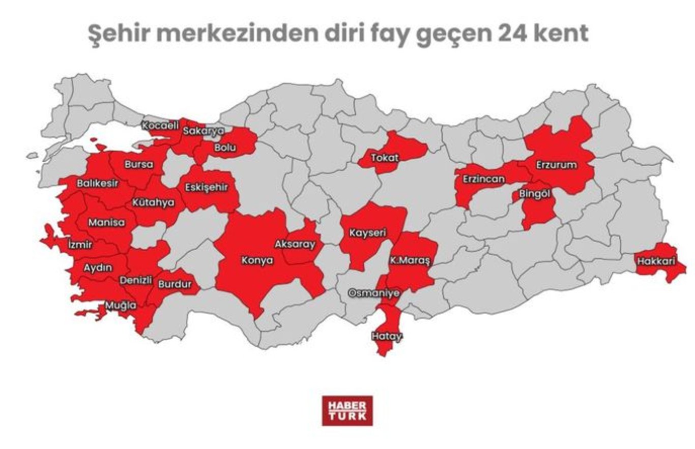 Bolu deprem riski ve fay hattı haritası: Bolu deprem bölgesi mi, hangi fay hattı üzerinde yer ...