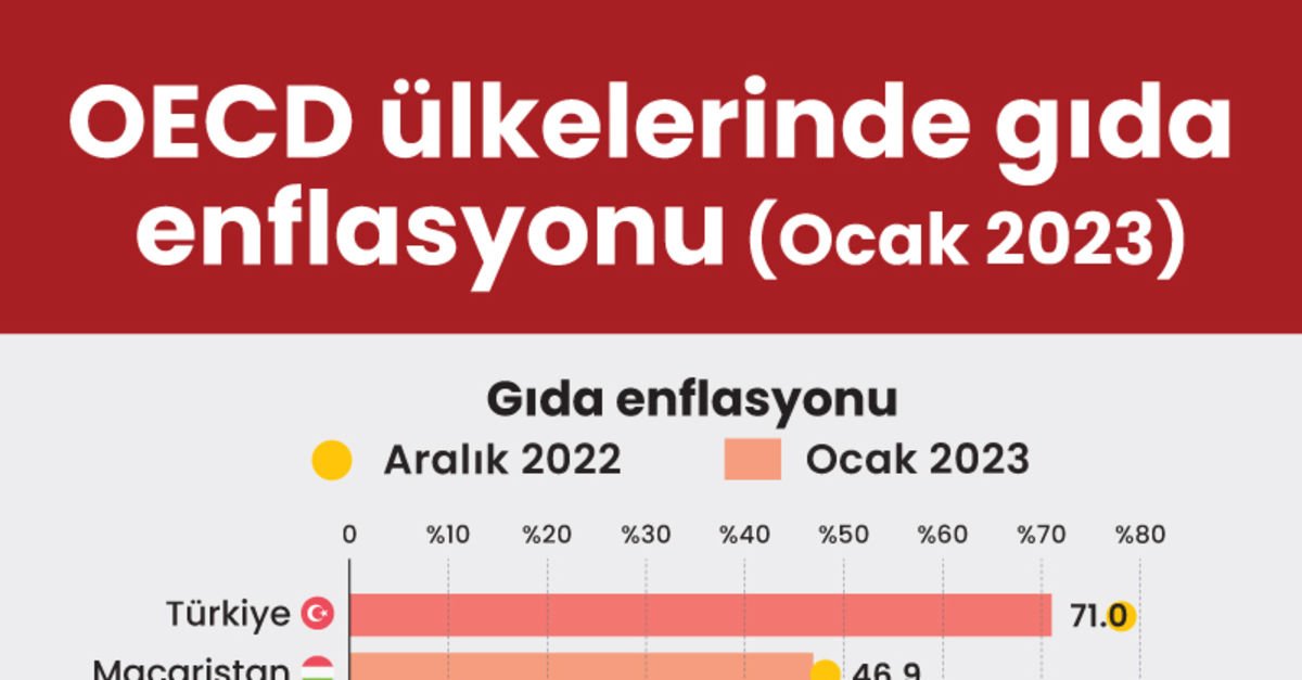 OECD ülkelerinde gıda enflasyonu