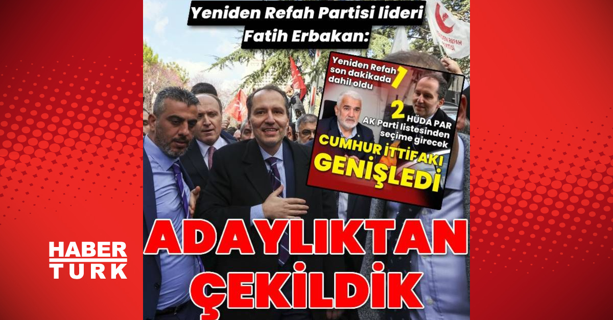 Yeniden Refah Partisi Lideri Fatih Erbakan'dan açıklamalar Yeniden Refah Partisi Lideri Fatih Erbakan'dan açıklamalar