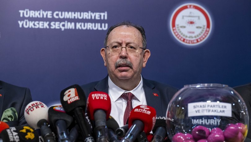 Son dakika: YSK Başkanı: 26 parti listesini sundu