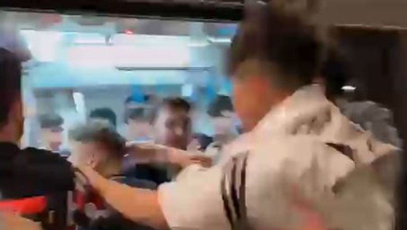 Son dakika haberleri: İki grup birbirine girdi! Marmaray'da feci kavga! - Marmaray kavga