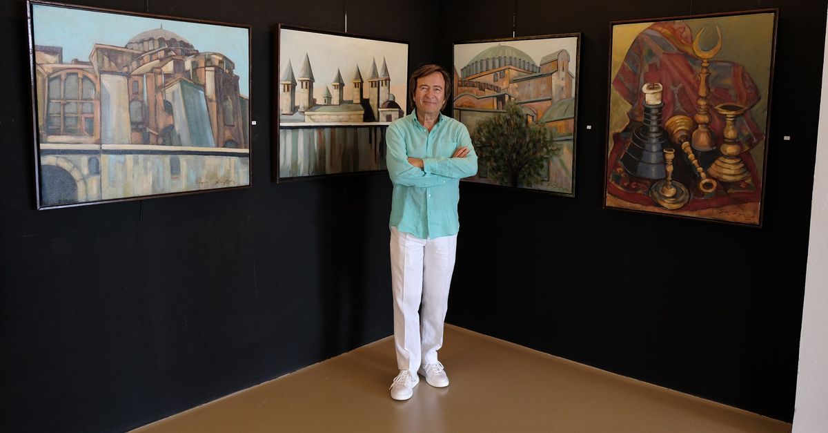 Erol Evgin resim sergisini açtı