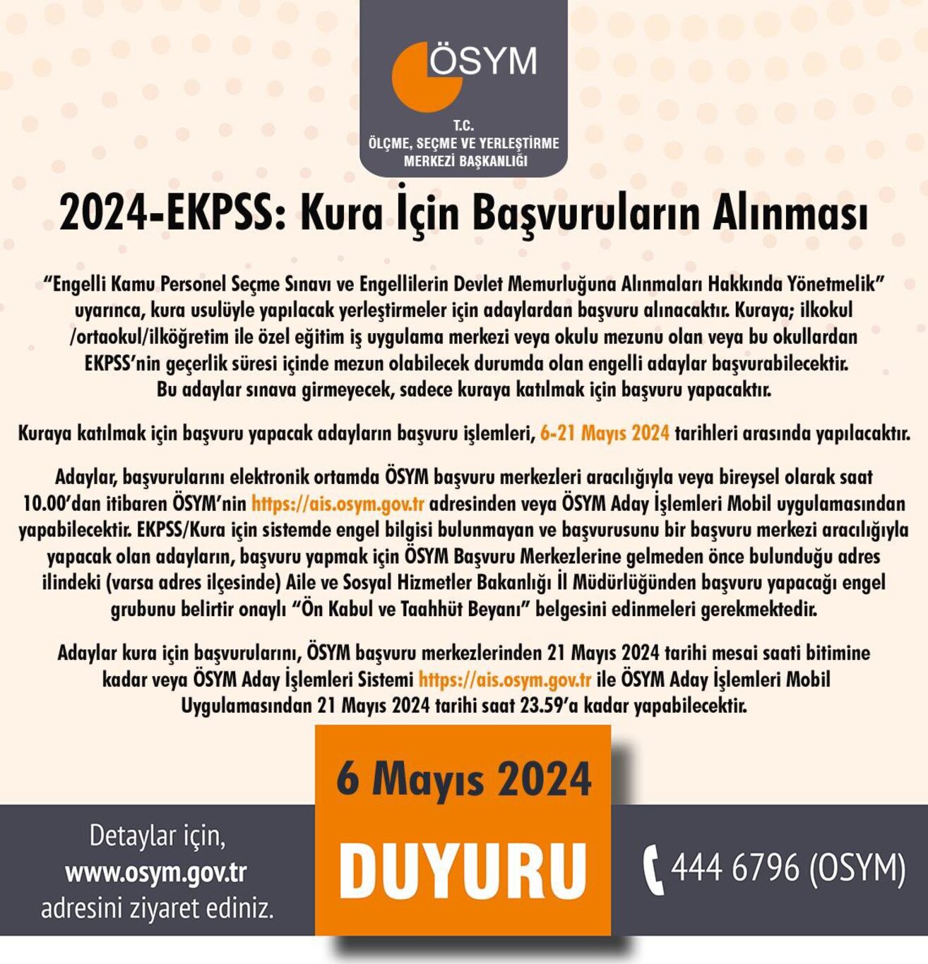 EKPSS kura başvuruları son dakika başladı! ÖSYM 2024 EKPSS kura başvurusu nasıl yapılır ...