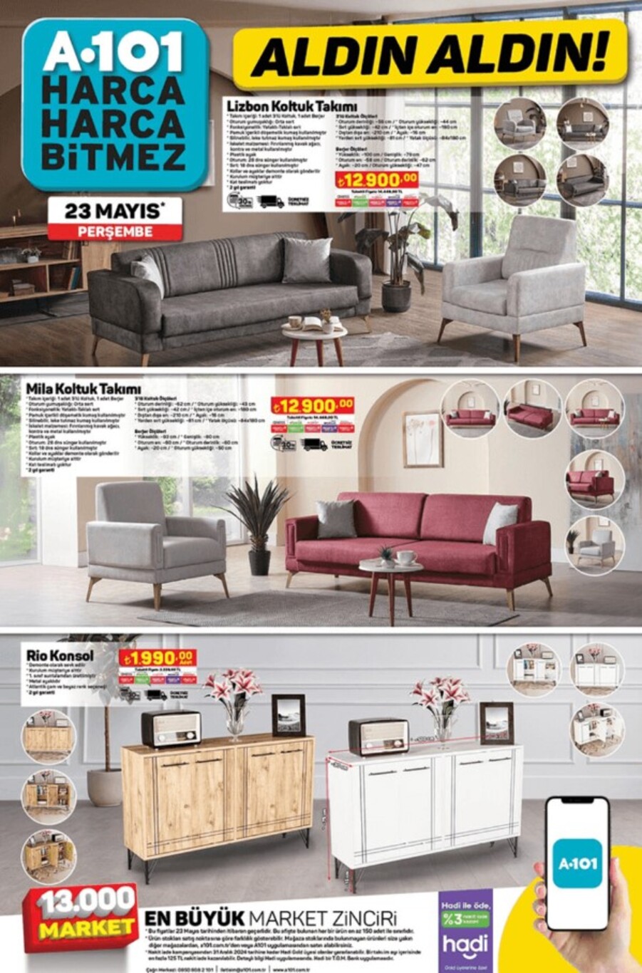 A101 aktüel ürünler kataloğu 23 Mayıs 2024 Perşembe! Elektrikli moped indirimde! Haftanın A101 ...