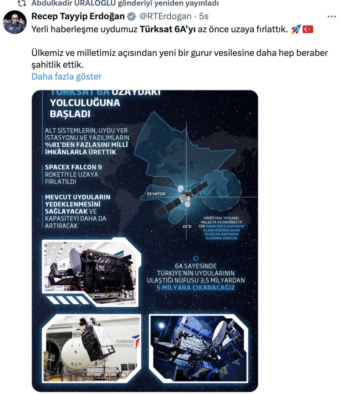 Türksat 6A nedir, özellikleri nelerdir, ne işe yarar? Türkiye’nin ilk ...