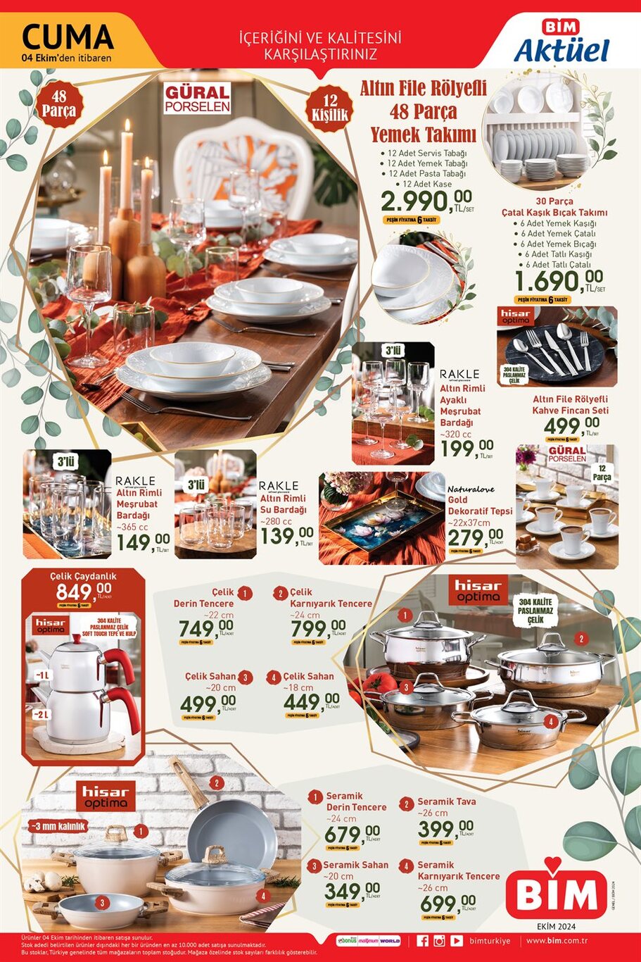 YENİ BİM 4 Ekim kataloğu: BİM'de bu hafta neler var, hangi ürünler indirimde? BİM aktüel ürünler ...
