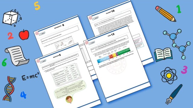 MEB 1. dönem 2. yazılı sınavları örnek soru kitapçıkları yayımlandı ...