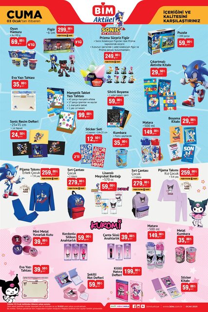 BİM aktüel ürünler kataloğu: 3 Ocak 2024 Bu hafta BİM aktüel ürünlerde neler var?