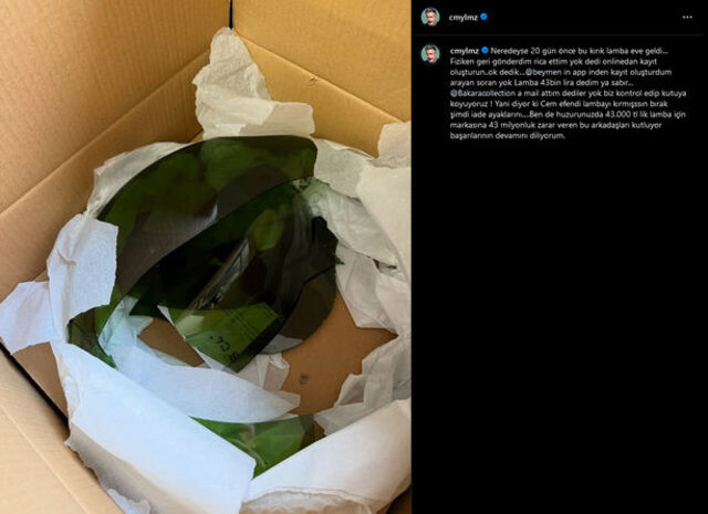 Cem Yılmaz'dan yeni kırık lamba açıklaması: Bir sürü insan üzüldü ...