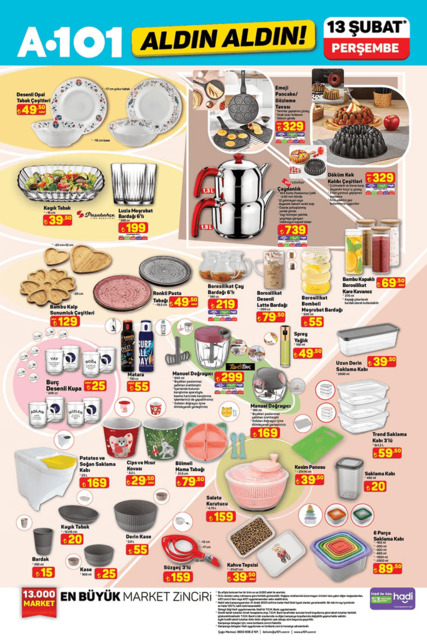 A101 aktüel ürünler kataloğu: Buzdolabı, termosifon, dik süpürge indirimde! 13 Şubat A101 ...