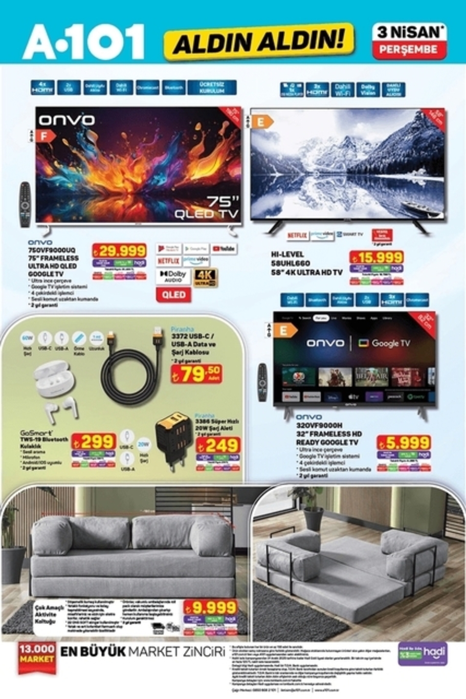 A101 3 Nisan 2025 aktüel indirimleri başladı! Elektrik moped geldi! A101’de bu hafta neler var?