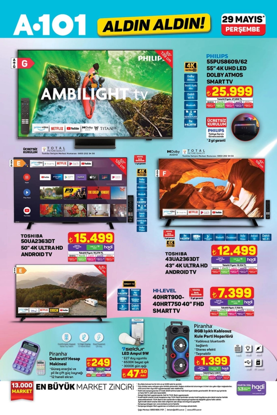 A101 aktüel ürünler kataloğu 29 Mayıs 2025: İndirim başladı! A101 aktüel ürünler kataloğu bu ...