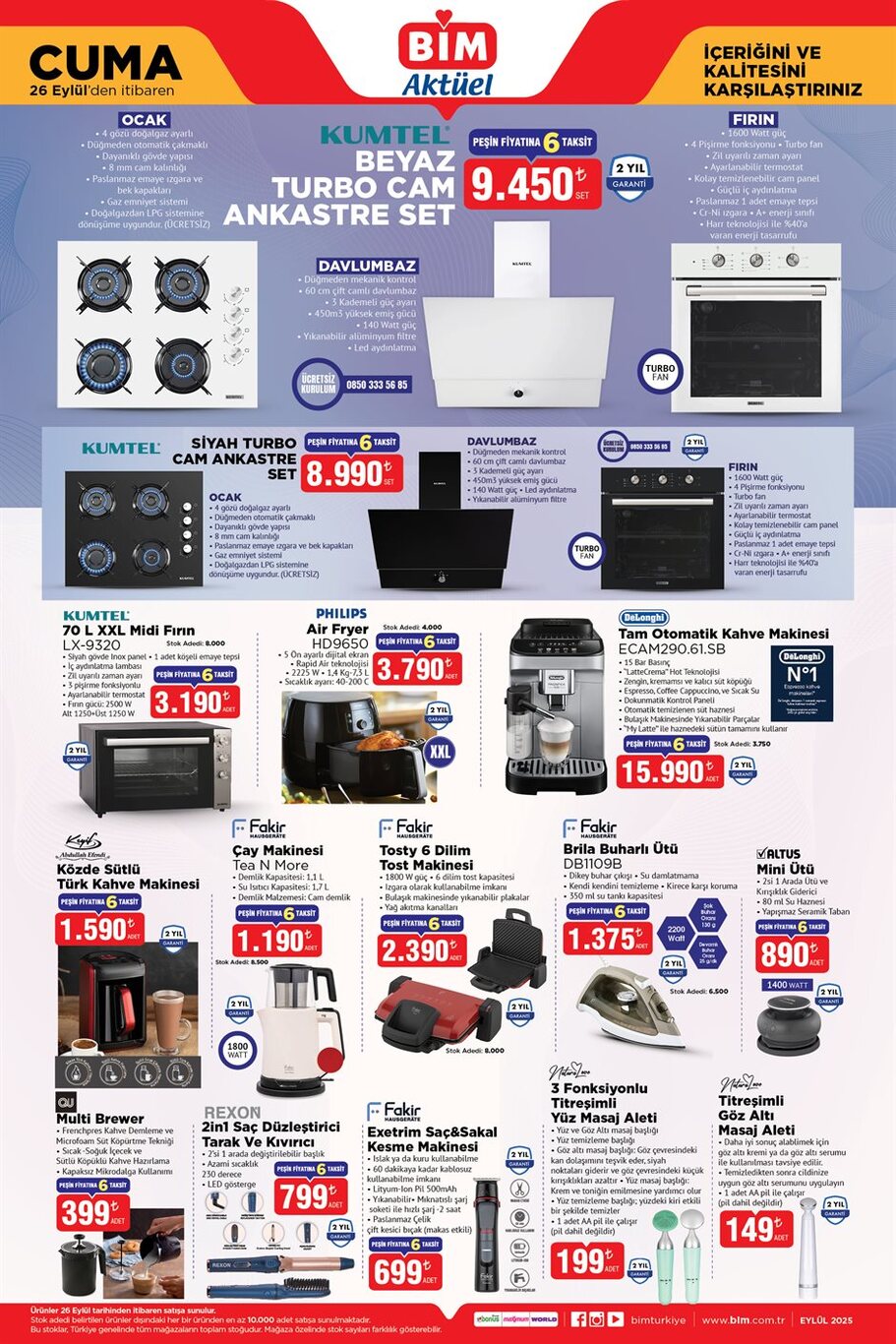 BİM aktüel ürünler 26 Eylül 2025 indirimleri başladı! Yeni BİM aktüel ...