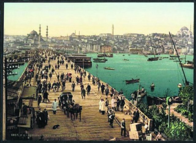 1895 yılında çekilip renklendirilen bu fotoğrafların İstanbul'un ...