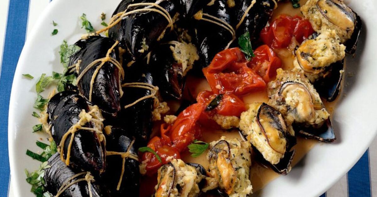 Levrekli midye dolma
