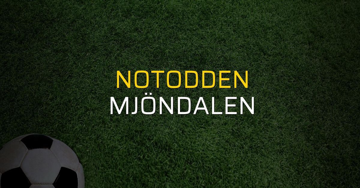 Notodden - Mjöndalen maçı heyecanı - Futbol Haberleri