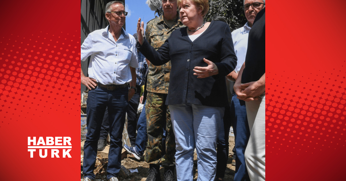 Almanya Başbakanı Merkel, sel bölgelerini ziyaret etti | Dış Haberler