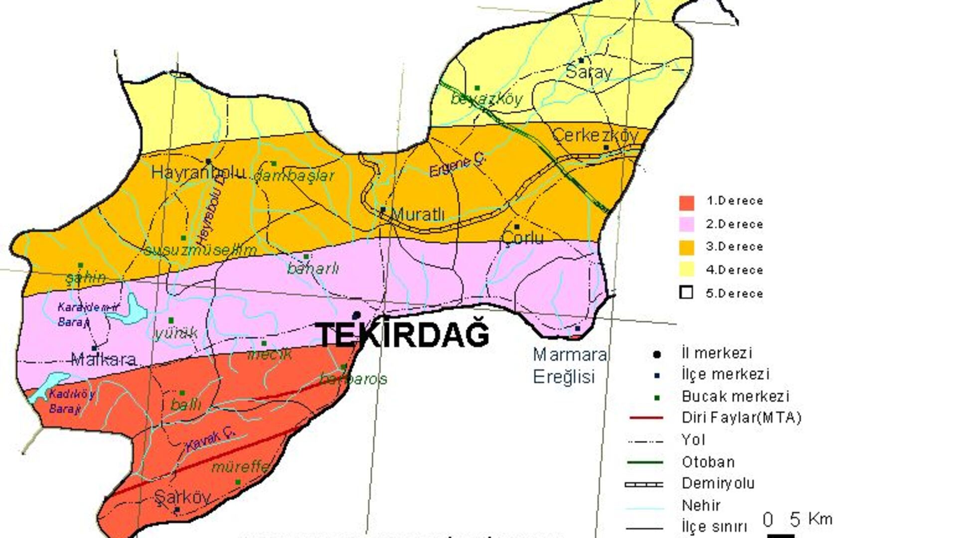 TEKİRDAĞ DEPREM RİSK HARİTASI: Tekirdağ deprem bölgesi mi? Tekirdağ fay hattı nereden, hangi ...