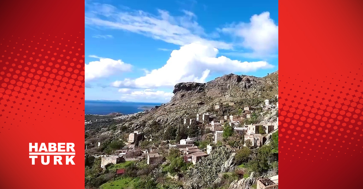 800 yıllık tarihi Karakaya köyü drone ile görüntülendi