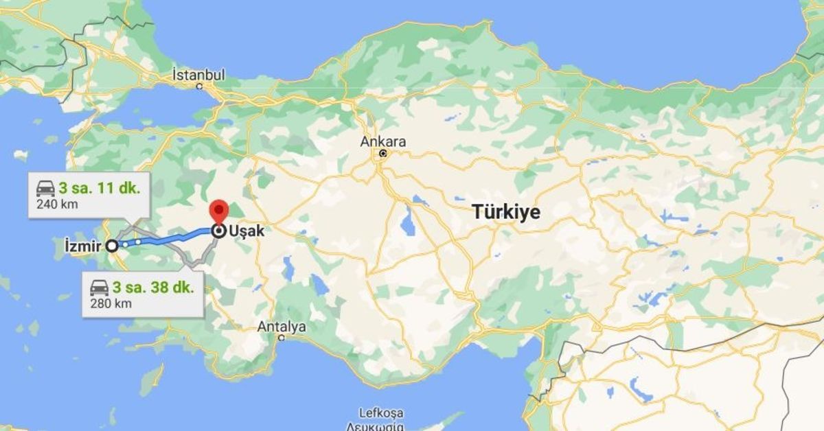 Uşak İzmir Arası Kaç Km? Otobüsle ve Arabayla Uşak İzmir Arası Kaç Saat?