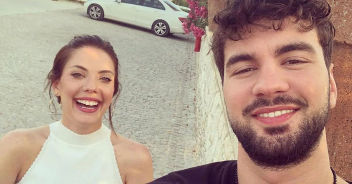 Yasak Elma'nın yıldızı Eda Ece'nin mutlu günü! Eda Ece ile Buğrahan ...