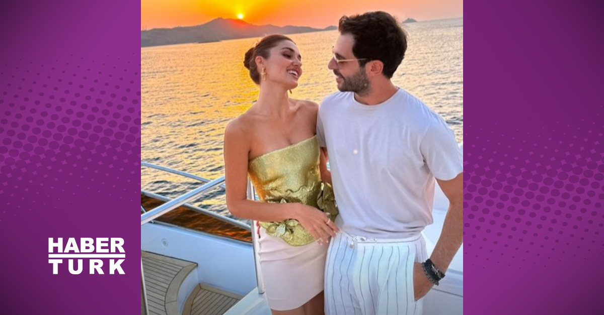 Hande Erçel ve Hakan Sabancı'dan gün batımı pozu - Magazin haberleri