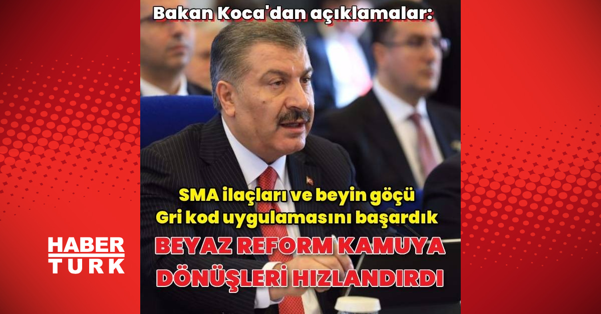 Bakan Koca'dan yurt dışına doktor göçü ve SMA açıklaması - Habertürk ...