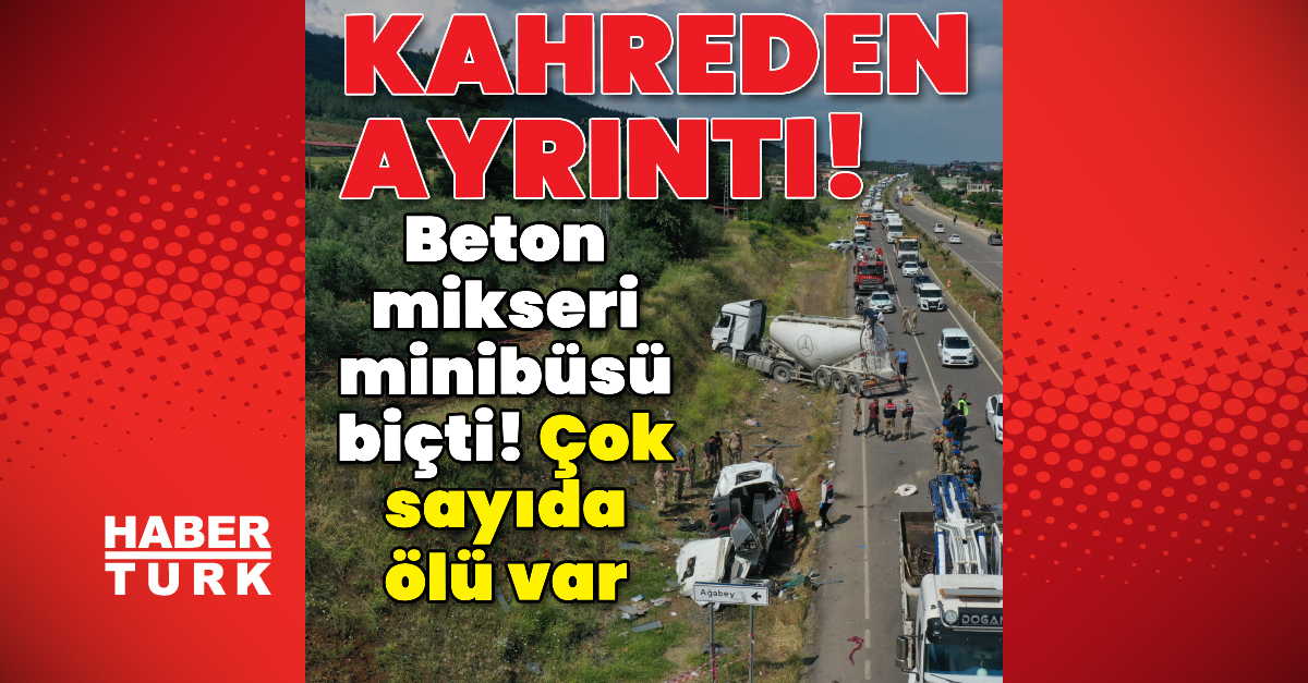 Gaziantep'te beton mikseri, minibüsü biçti: 9 ölü - Son dakika ... Gaziantep'te beton mikseri, minibüsü biçti: 9 ölü - Son dakika ...