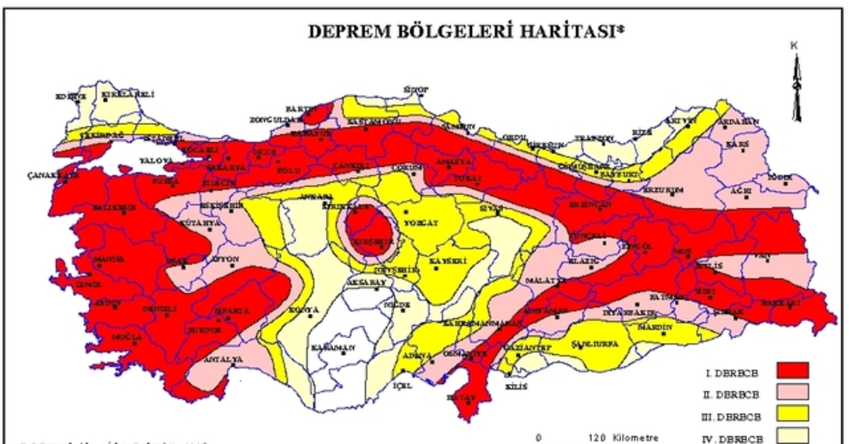 MTA DİRİ FAY HATTI HARİTASI 2024: Fay hattı hangi il ve ilçelerden geçiyor?