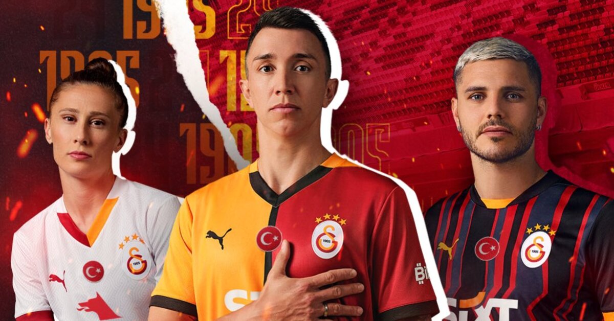 Galatasaray 2024-2025 sezonunda giyeceği formalarını tanıttı ...