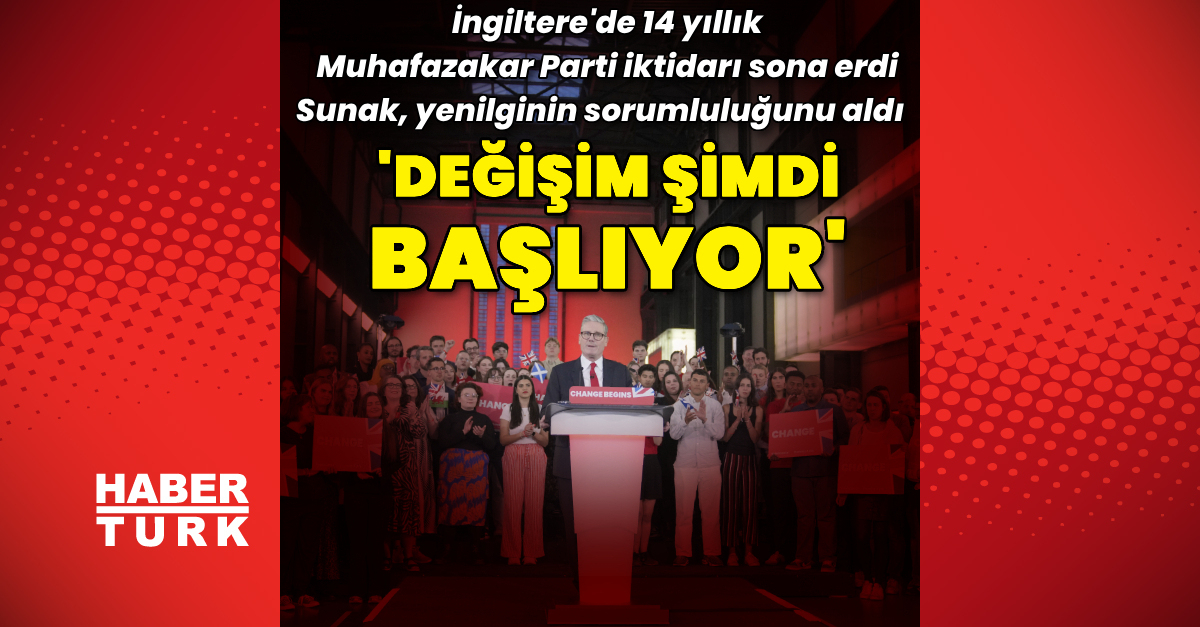 İngiltere'de 14 yıllık Muhafazakar Parti dönemi sona erdi: İşçi Partisi ... İngiltere'de 14 yıllık Muhafazakar Parti dönemi sona erdi: İşçi Partisi ...