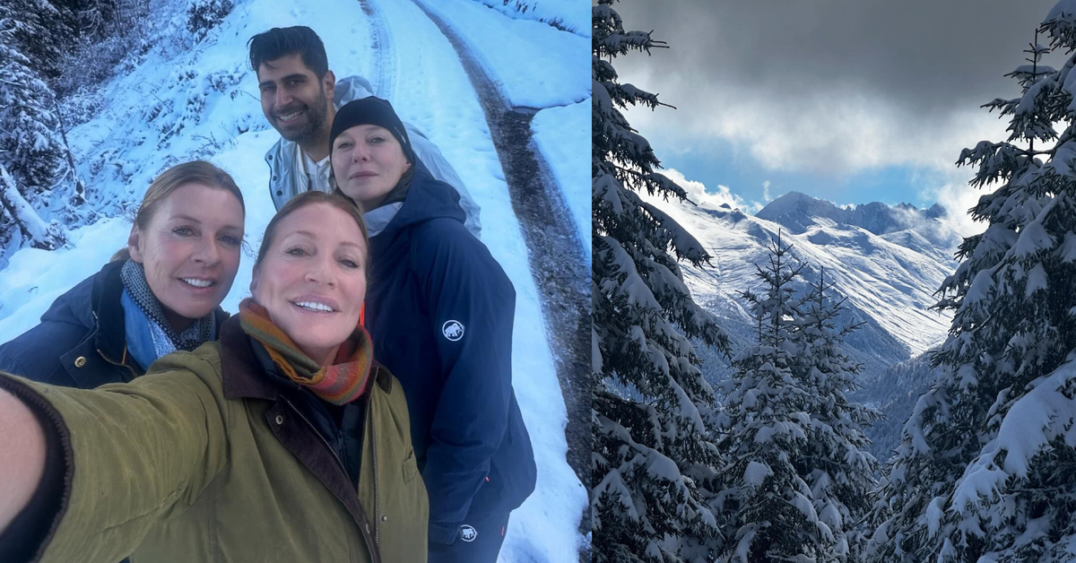 Caroline Koç, Çamlıhemşin'de: Yılın ilk karı - Magazin haberleri