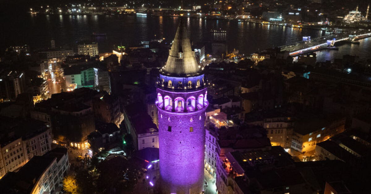 İstanbul'un simgeleri 'prematüre' farkındalığı için mora büründü | Son ...