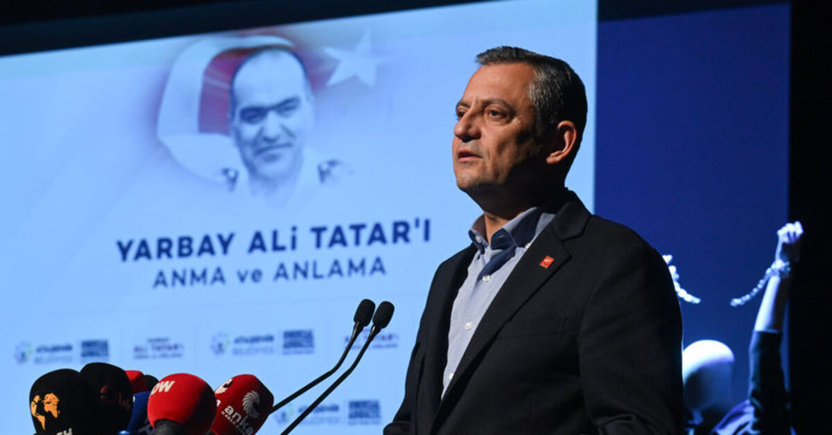 CHP Genel Başkanı Özel, Yarbay Ali Tatar'ı andı | Son dakika haberleri