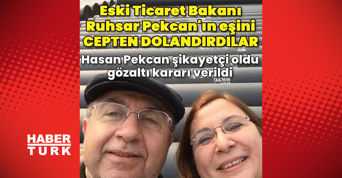 Eski Bakan Ruhsar Pekcan'ın iş insanı eşi Hasan Pekcan telefonla ...