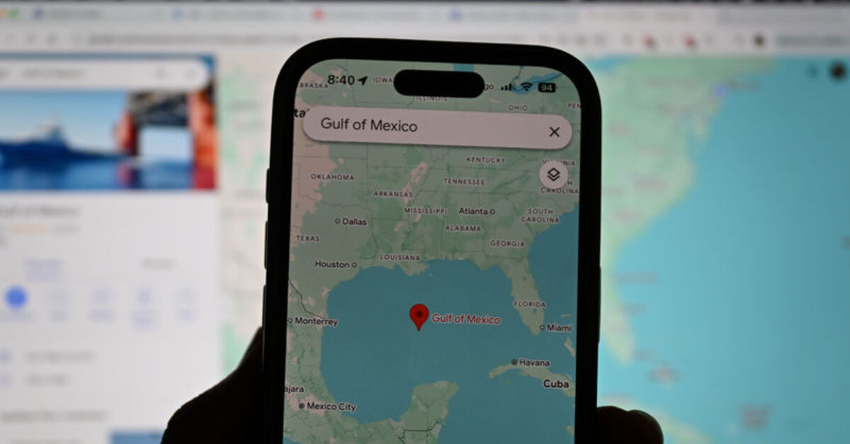 Meksika Körfezi, Google Haritaların ABD'deki uygulamasında "Amerika ...