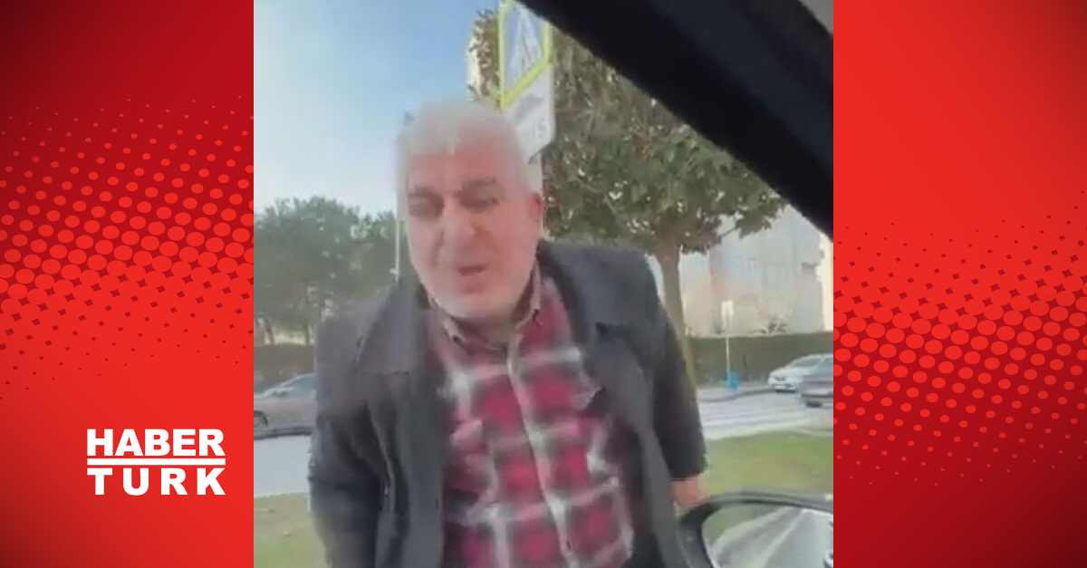 Cipin önünü kesti, camına tükürdü