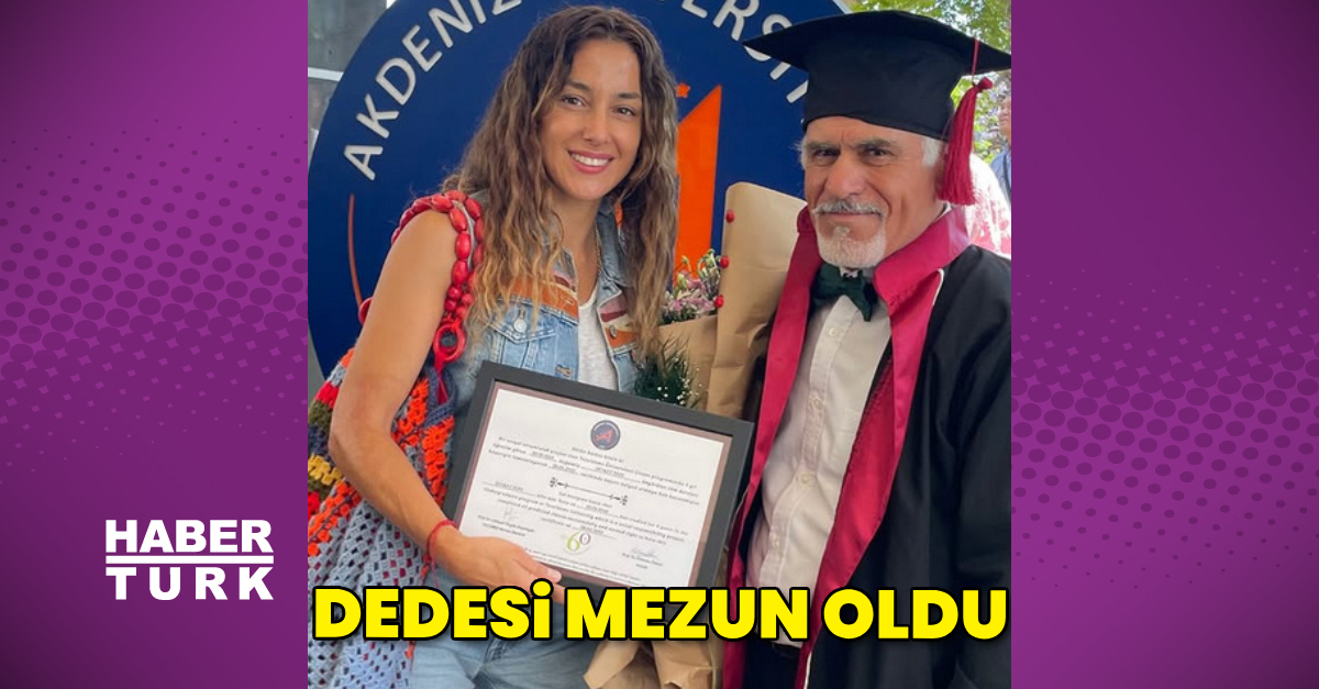 Cansu Tosun'un dedesi mezun oldu: Gururun böylesi