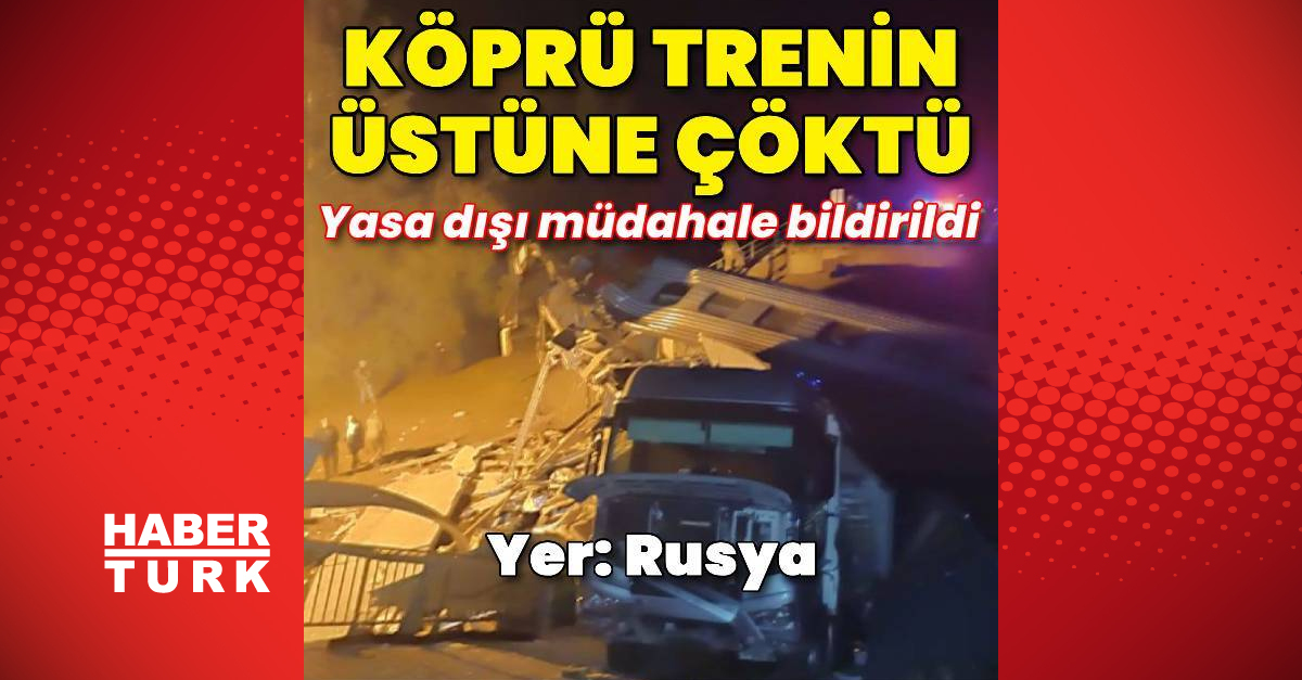 Rusya'da köprü trenin üstüne çöktü | Dış Haberler